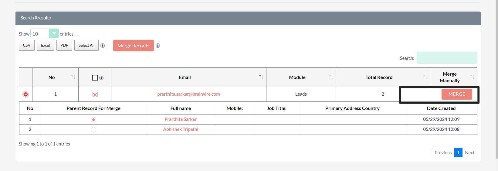 Bv Multi Merge Suitecrm Module 